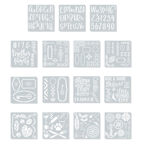 Cursive Letter Stencils I