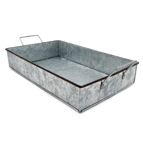 Galvanized Metal Serving Trays Galvanized 3 Tier Tray – The